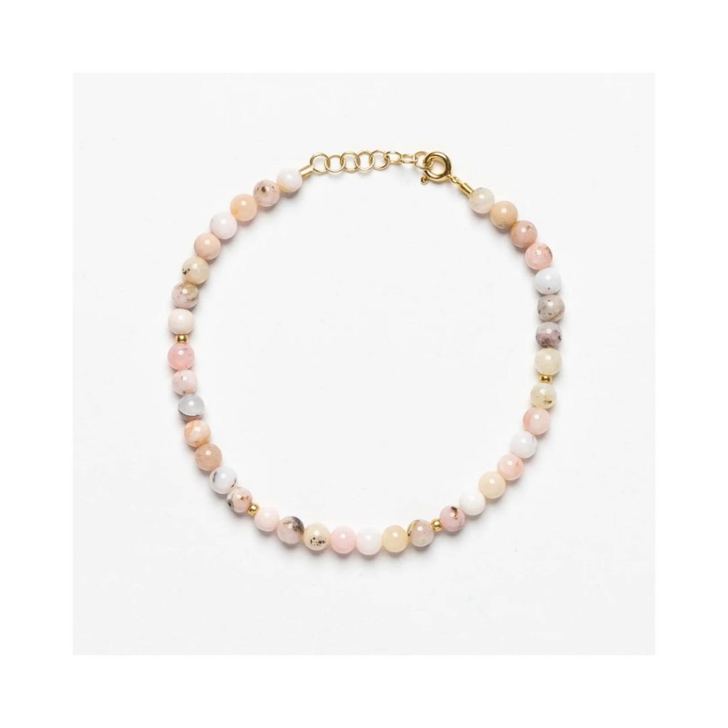 Sorelle Jewellery - Pink Opal Bracelet, Gold Plated - Merci-Give