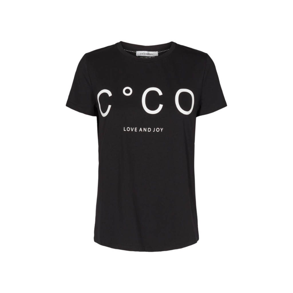Co'couture - CocoCC Signature Tee, Sort - Merci-Give