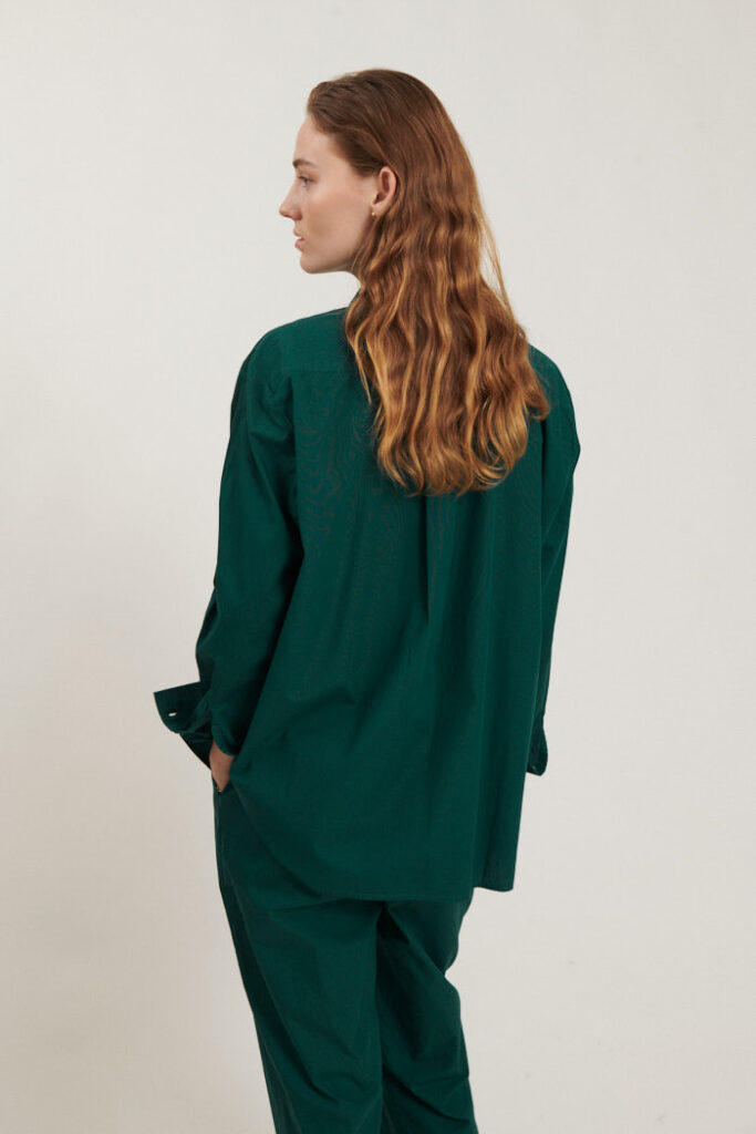 Basic Apparel - Vilde Loose Shirt, Rain Forest - Merci-Give