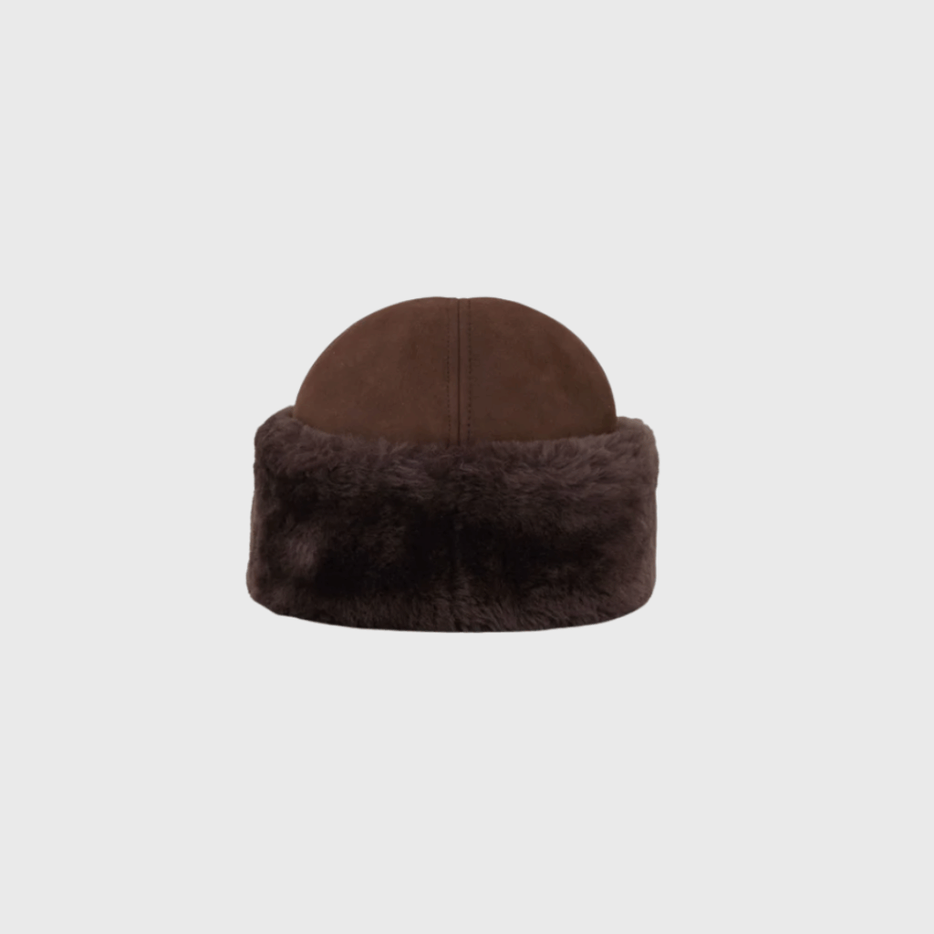 Beck Söndergaard – Dora Shearling Hat – Chocolate Torte - Merci-Give